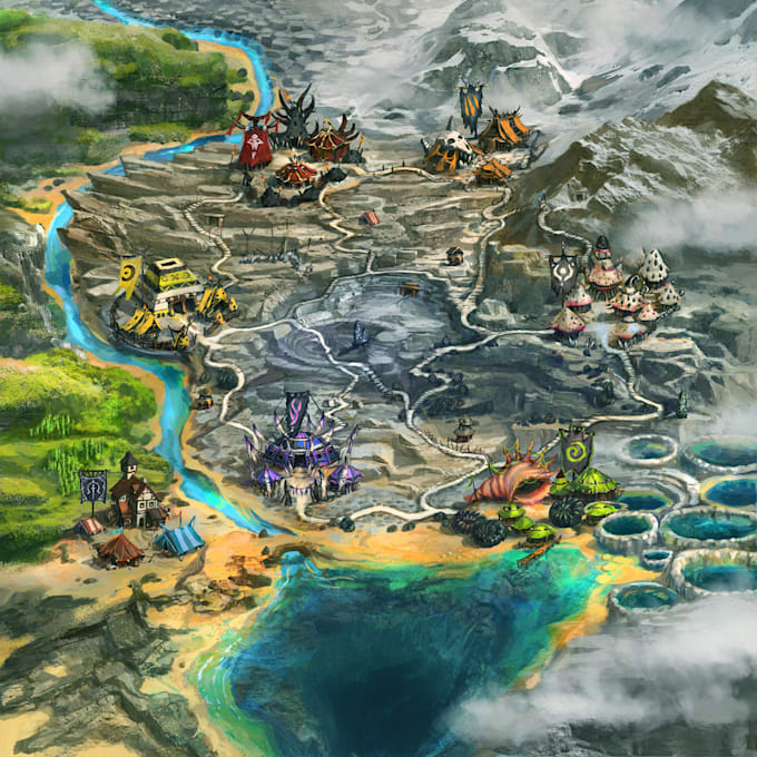 Make high quality fantasy maps artwork by Alondrauk | Fiverr