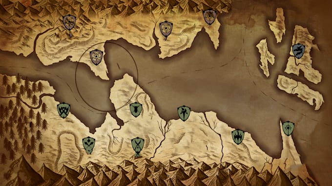Draw a professional fantasy medieval map for you by Alondrauk | Fiverr