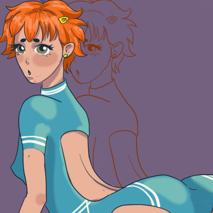 Draw Anime Style Fanart Original Character Nfsw By Malenafresco Fiverr
