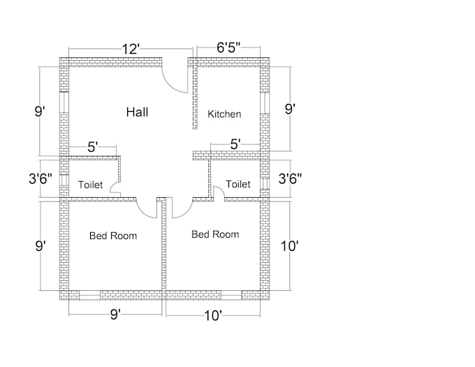Convert hand drawn or normal sketches to 2d drawings using autocad by ...