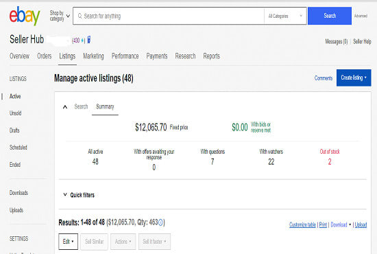 Manage your ebay account as a virtual assistant by Kharana_1 | Fiverr