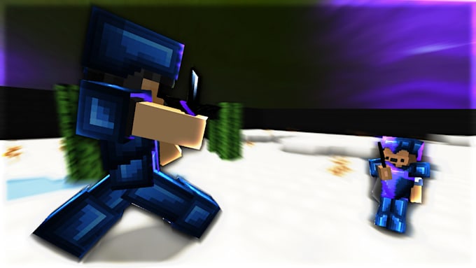 Make a fancy, modern, good quality minecraft pvp thumbnail by ...