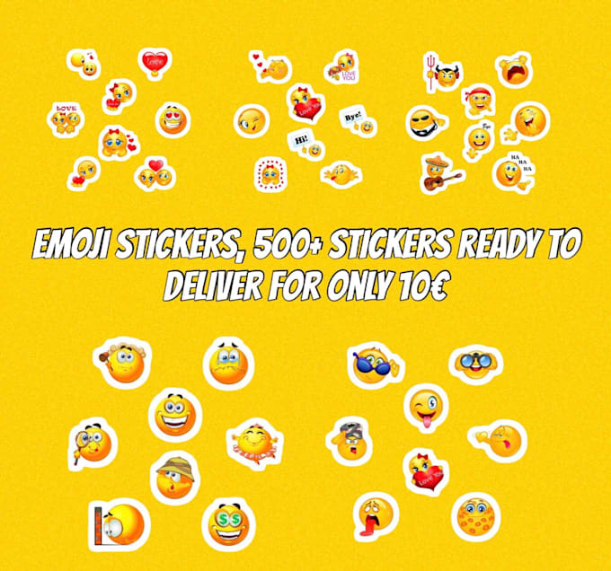 Emoji stickers pack ready for you by Didulidu_92 | Fiverr