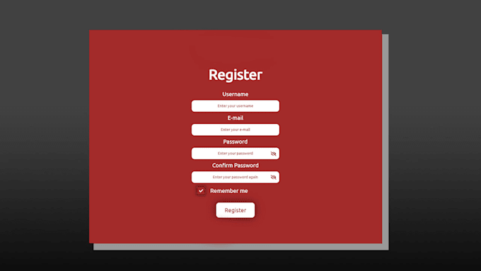 Make a register login form using html css and javascript by ...