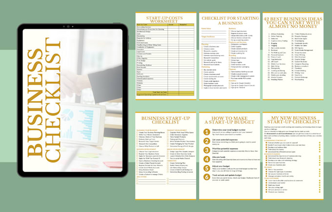 Design checklist, workbook, tracker, and form on canva by Egiangga | Fiverr