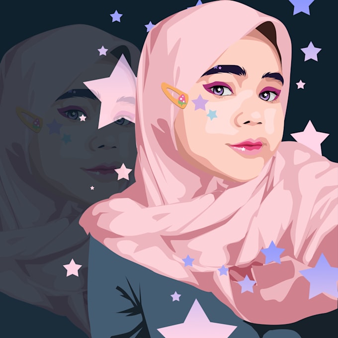 Do amazing vector tracing art by Nurnofitasari | Fiverr