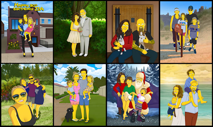 Draw you into a yellow simpsons cartoon character by Ip_chan | Fiverr