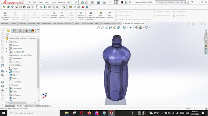 Create 3d and 2d models using solidworks by Jobayarsayid | Fiverr