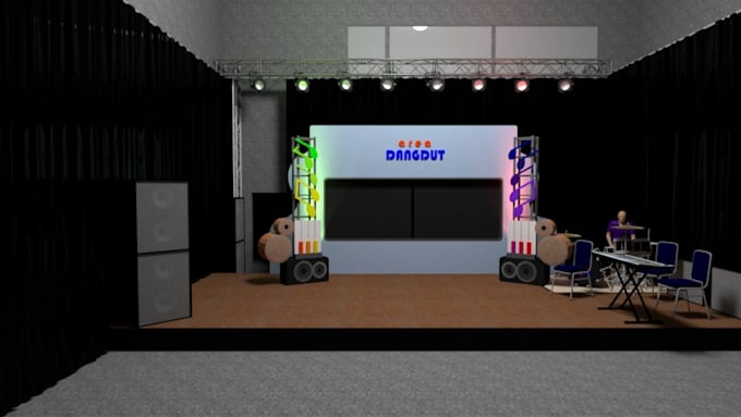 Create a custom studio set design by Abadan_project | Fiverr