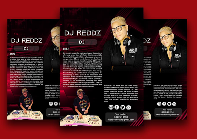 Do dj artist epk, media kit, press kit, speaker kit, one sheet by Creativemedia26 | Fiverr