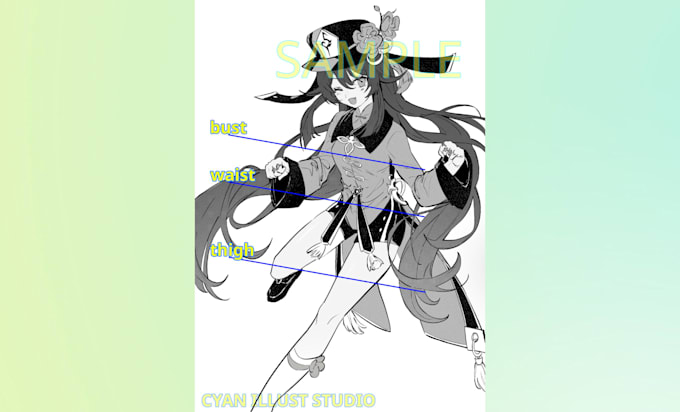 Draw anime manga ink style art for your character by Cyanillust | Fiverr