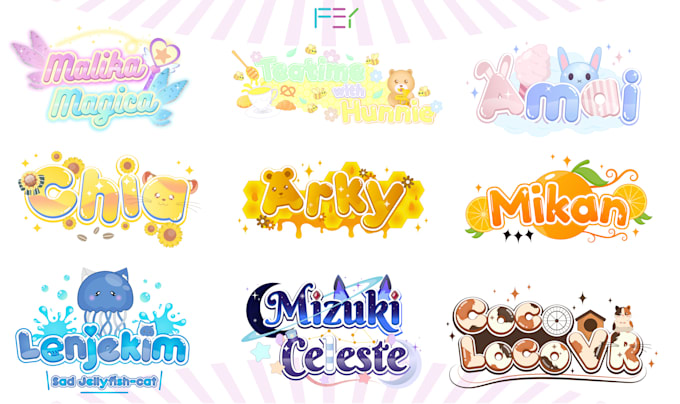 Design logo for vtuber and streamer by Fey_designer | Fiverr