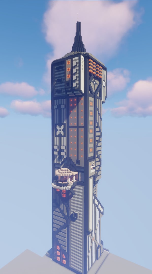Build sci fi building in minecraft by Ugapiku | Fiverr