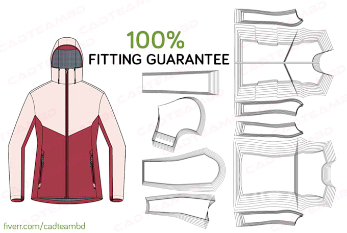 Design sewing pattern for any clothing garments, cad grading by ...