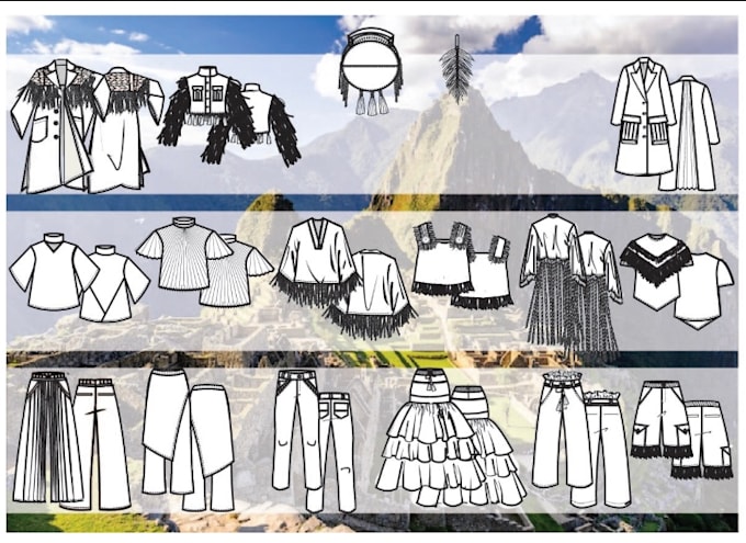 Design range plan, cad sketch and tech pack by Vileslava | Fiverr