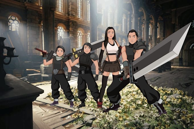 Draw you as fabulous final fantasy style character by Blackfishgoku ...