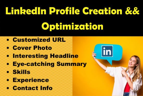 Do Linkedin Profile Creation And Optimization By Faizabibi11 Fiverr