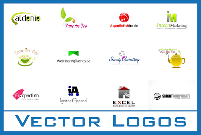Design a vector logo free ai, eps project files by Flicklogos | Fiverr