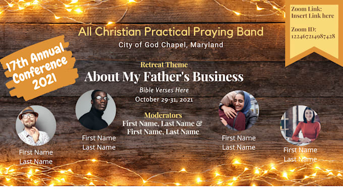 Create professional christian flyers for your events by Millicentnwolis ...