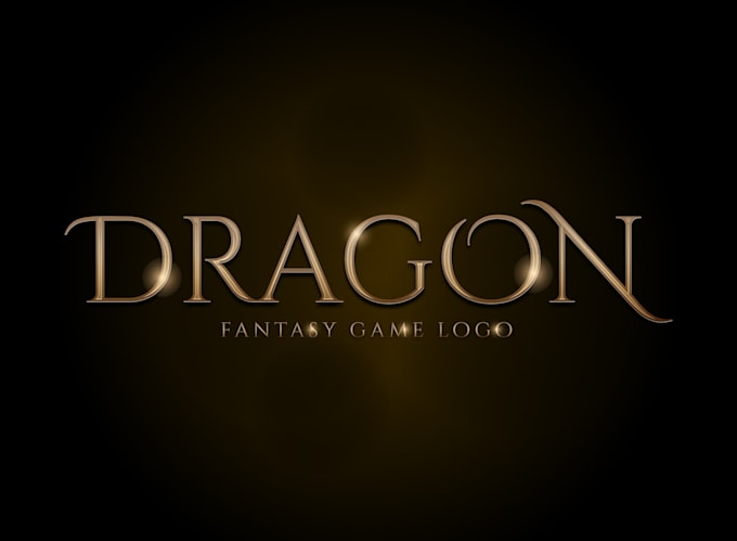 Make 3d fantasy, sci fi, rpg game logo title in dark theme by Dr ...