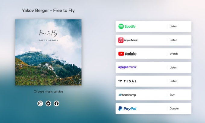 Create smart url, fanlink for your music by Yakovberger695 | Fiverr