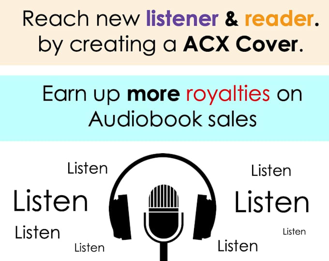 Convert your book cover to an acx cover for your audiobook by Aamicano ...