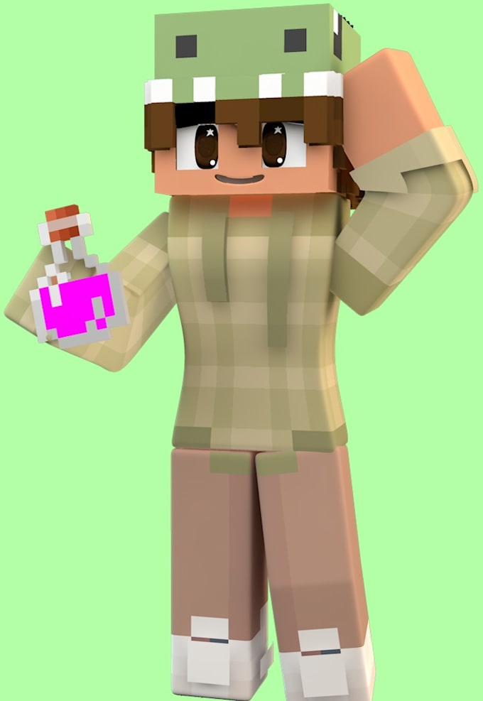 Make you super cute minecraft renders or gfx models by Lukieplayzz | Fiverr