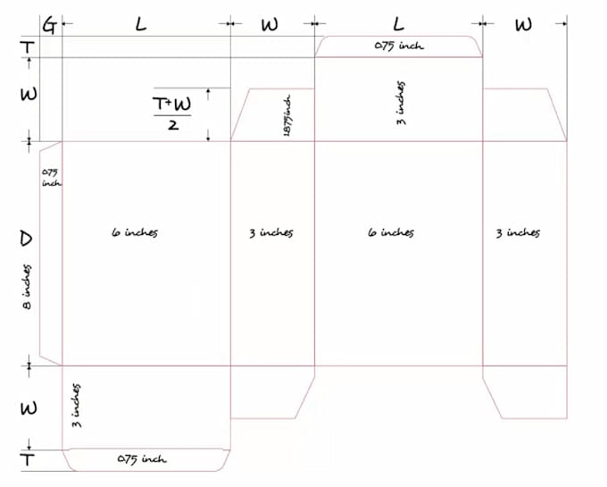 Design a production ready standard box dieline for printing by Rba ...