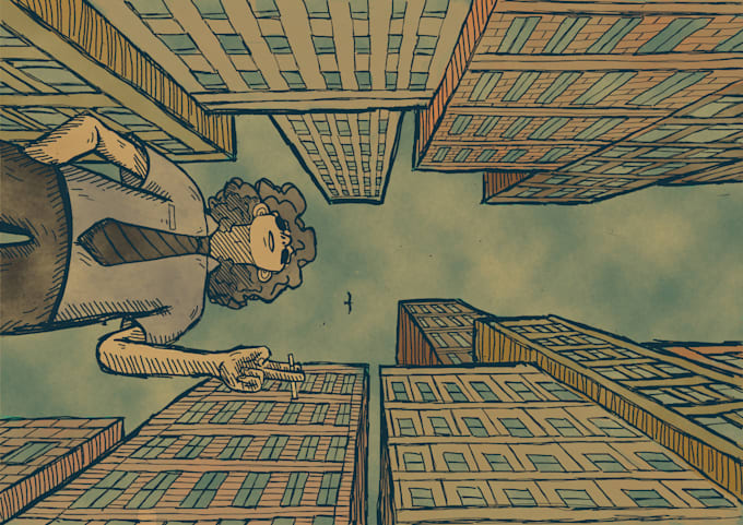 Create unique illustrations with a pen and watercolor style by Faaiiqqq ...