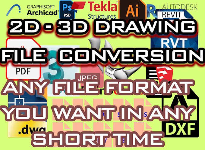Convert your file type by Serkanautocad | Fiverr