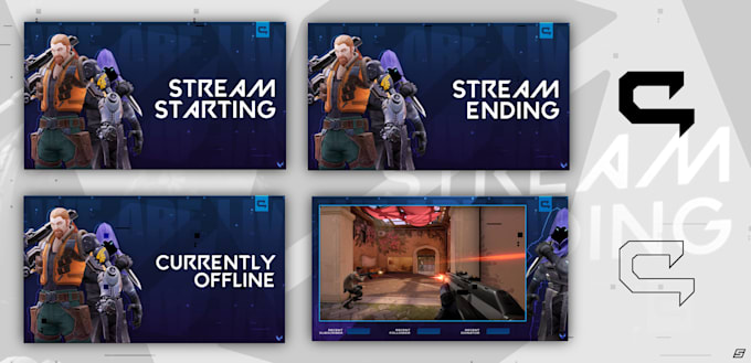 Design top notch graphics for your stream by Sharkzy823 | Fiverr