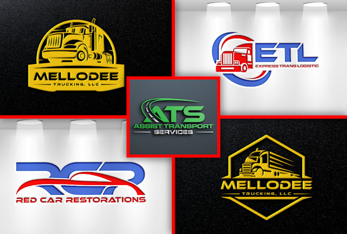 Design for trucking transport logistics and car repair logo by Success ...