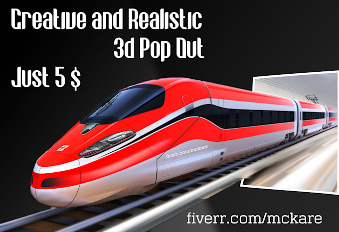 Make professional 3d pop out your photo by Mckare | Fiverr