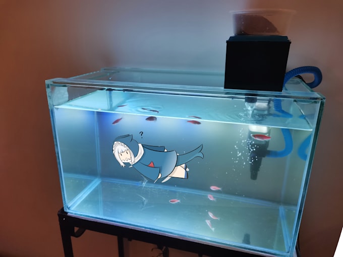 Draw a chibi character in real life setting by Kurintoo | Fiverr