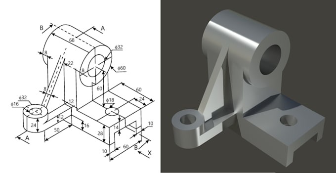 Draw 3d mechanical and industrial drawing on autocad by Kazi_soheb | Fiverr
