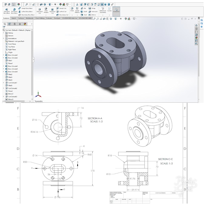 Create 3d models and 2d drawings with solidworks by Prosper_360 | Fiverr