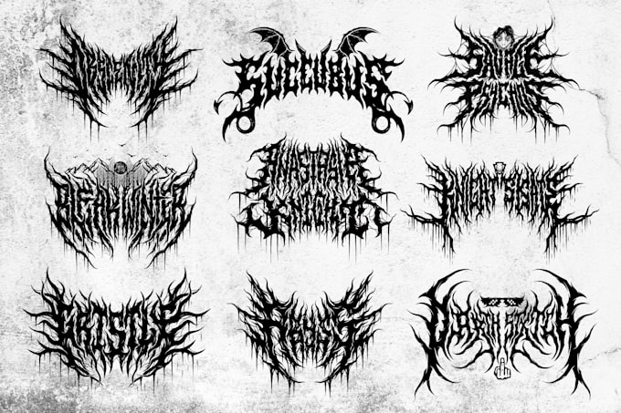 Draw a death metal logo by Dickyparera | Fiverr
