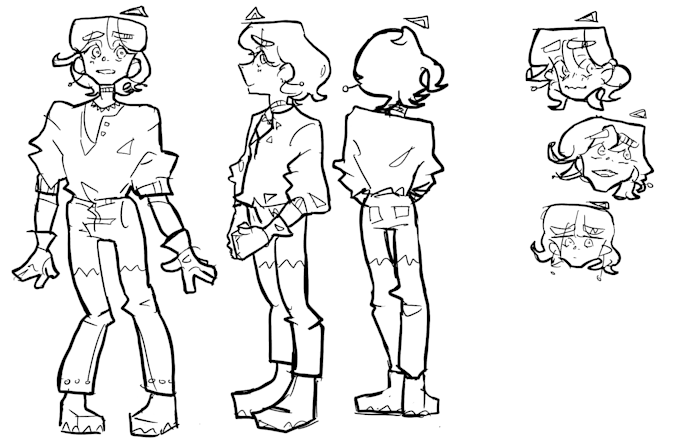 Draw character sheet for you by Gever2 | Fiverr