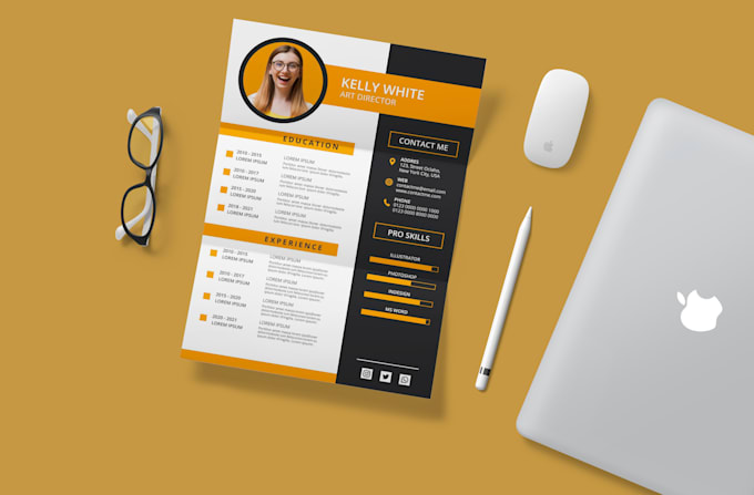 Design a minimal and eye catching cv resume by Fz_designs_ | Fiverr