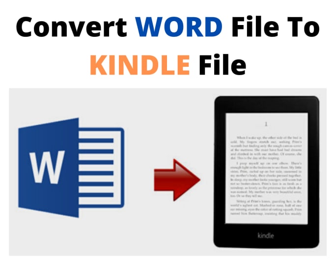 Convert word or pdf file to amazon kpf ebook file by Josephmungai400 ...