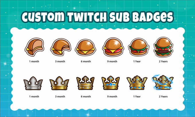 Create custom twitch sub badges for your channel by Gangnamcreative ...