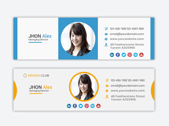 Design clickable html signature template by Abdullah1972 | Fiverr