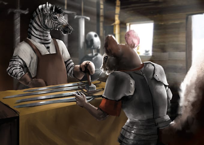 Draw your anthro characters by Astridvujnovic | Fiverr