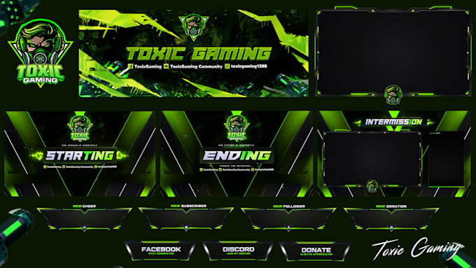 Design custom stream overlay for twitch and facebook live by ...