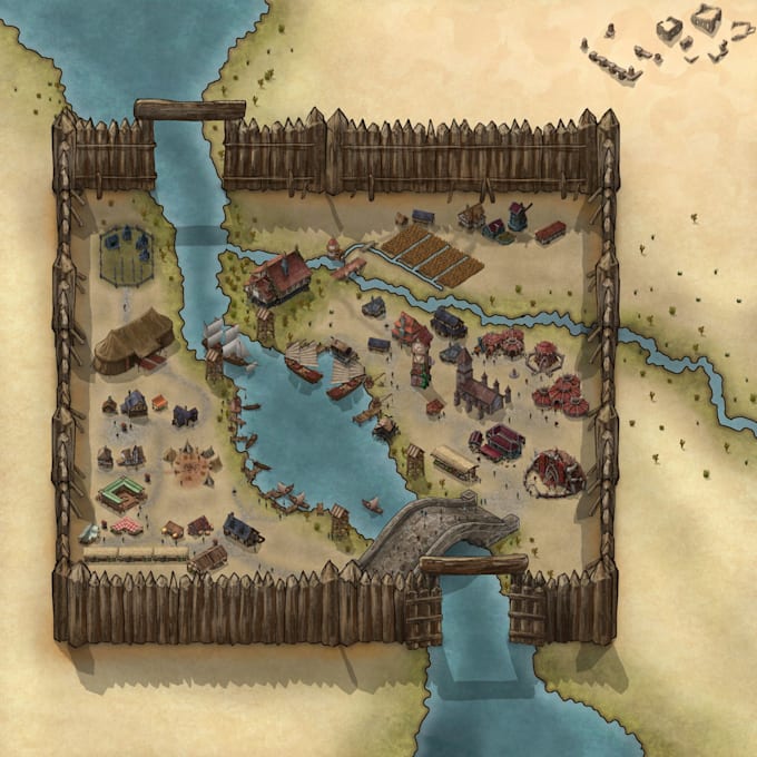 Create a city map for your ttrpg, game or book by Jkinman17 | Fiverr