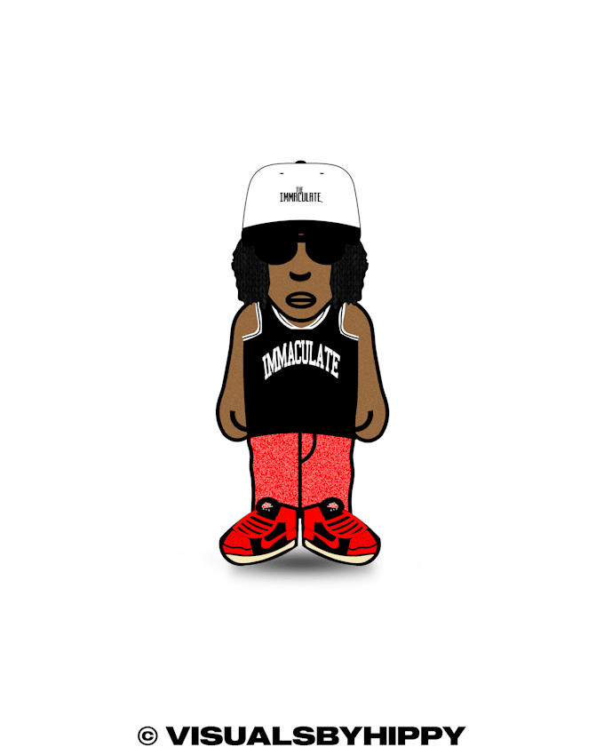 Make a baby milo bape character for you by Visualsbyhippy | Fiverr