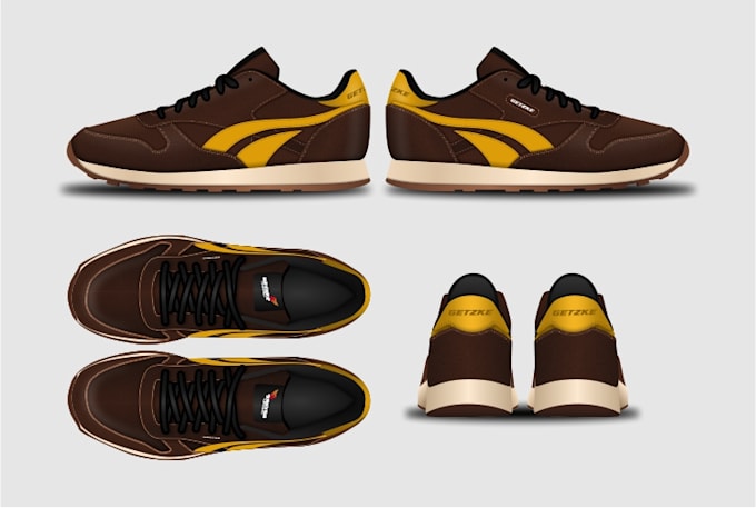 Rendering your footwear, shoe, sneakers sketch and make tech pack by ...