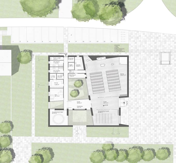 Create 2d drawing, site plan, plat map, landscape design by Yasomm292 ...