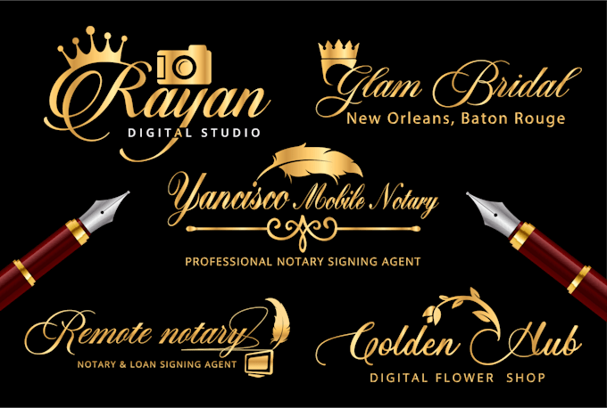 Design notary, cursive, handwriting, signature logo by Reza_mentor | Fiverr