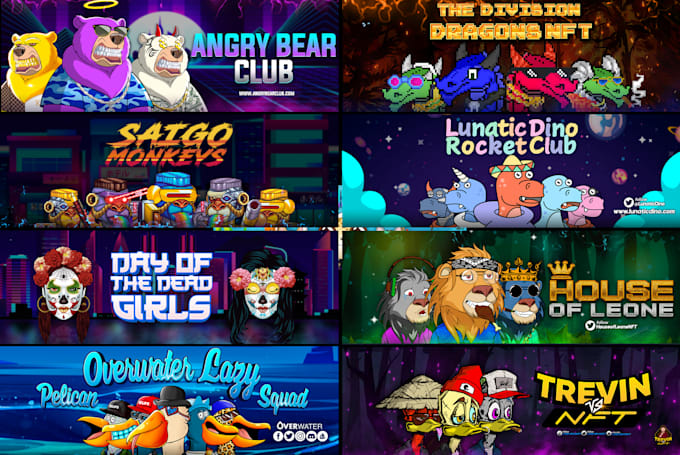 Design nft banner and crypto for twitter and opensea header by ...